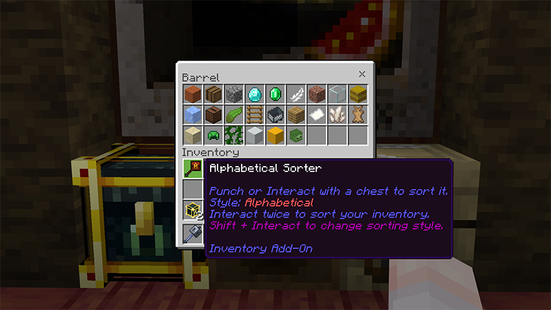 Inventory Manager Lite Addon Bedrock Universe
